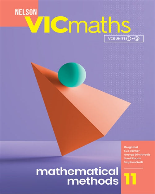 Nelson VICmaths 11 Mathematical Methods Student Book with 1 Access Cod